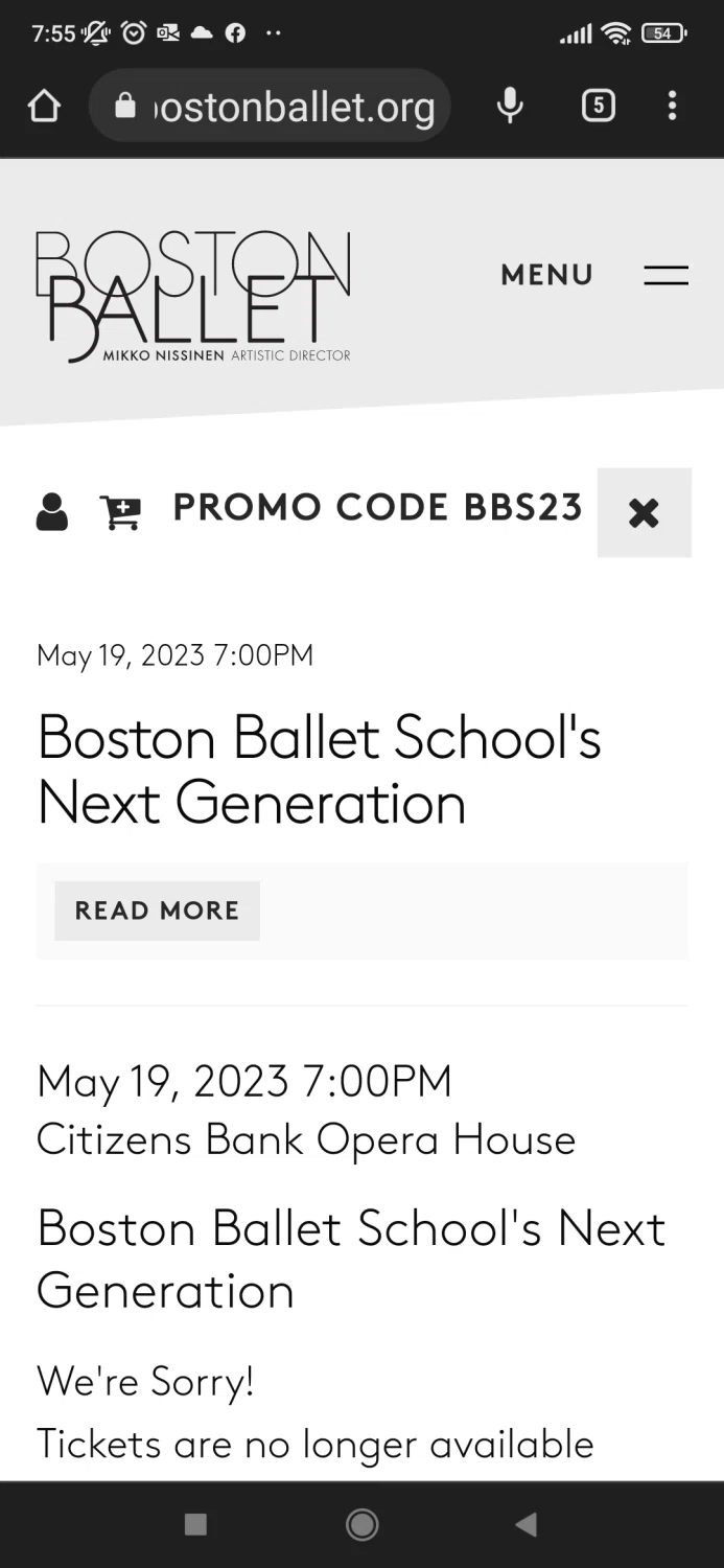 Boston Ballet Promo Codes - $30 Off | September 2024