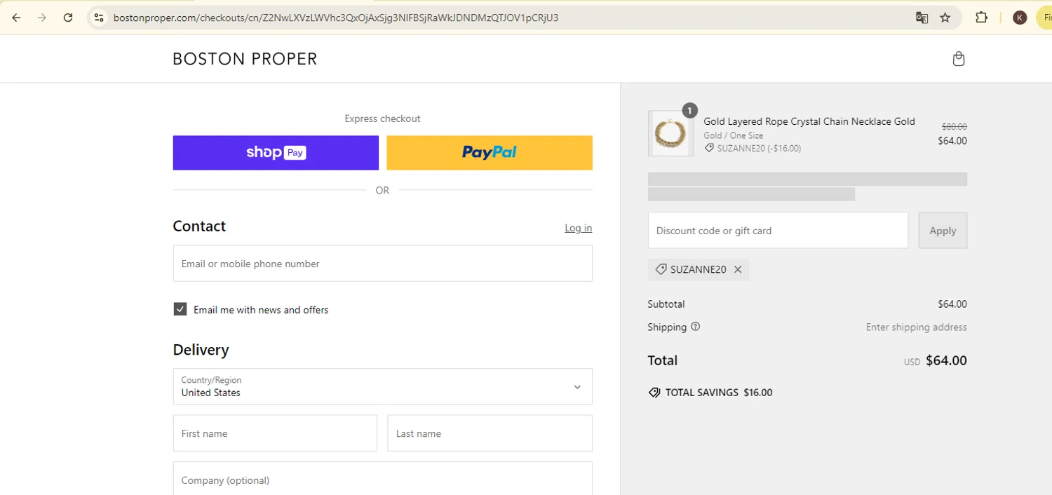 Boston Proper Coupons - 30% Off | September 2024