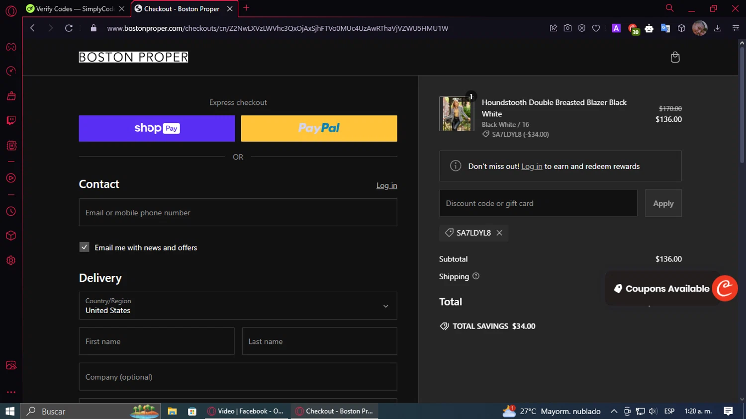 Boston Proper Coupons - 30% Off | September 2024