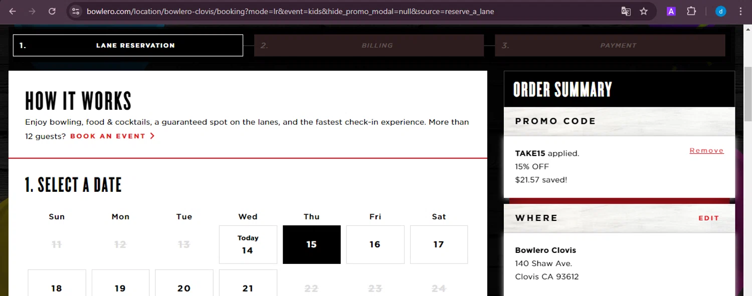 Bowlero Promo Codes - 15% Off | September 2024