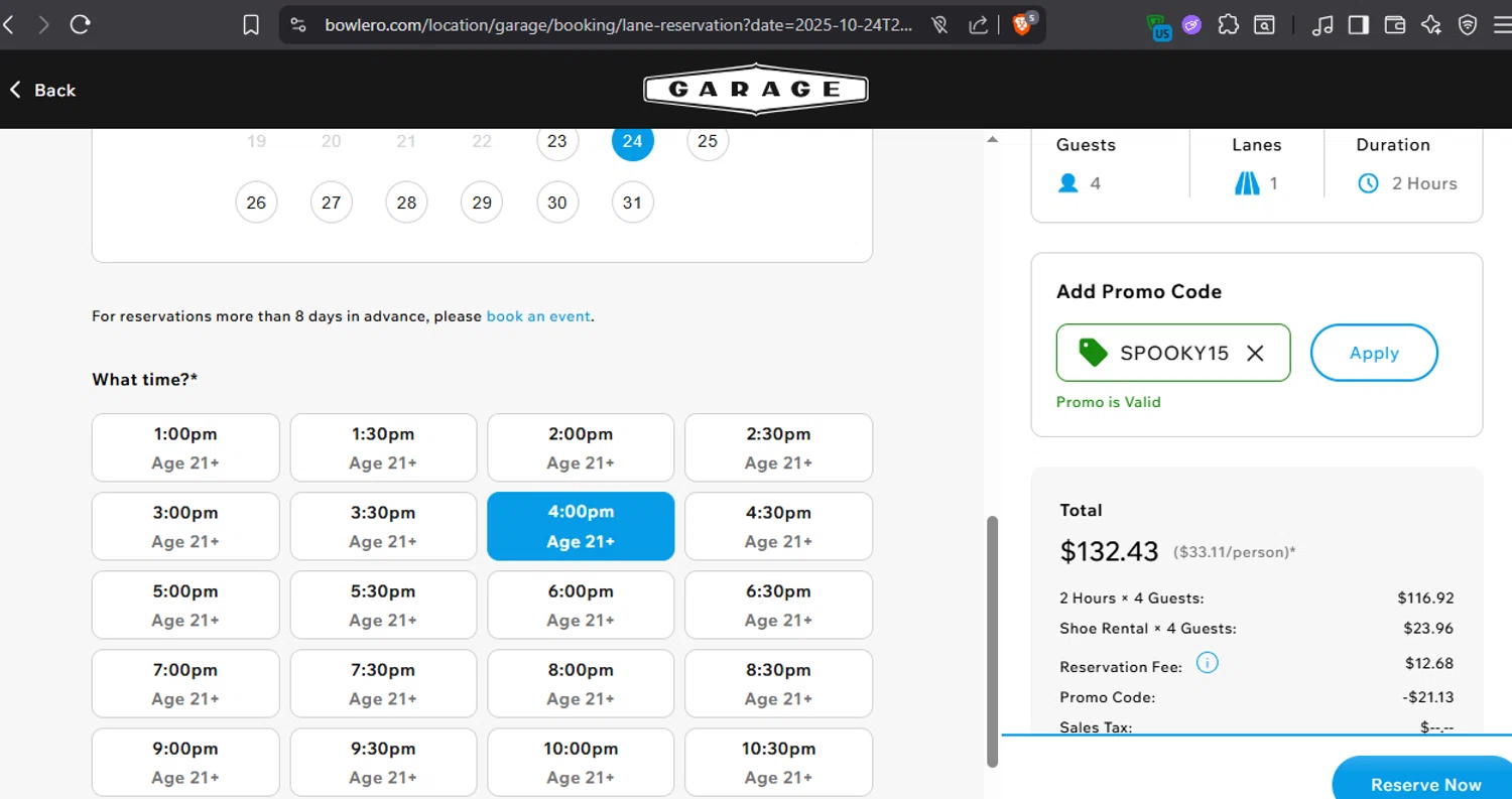 Bowlero Promo Codes (6 Verified) - 15% Off w/Code Nov 2025