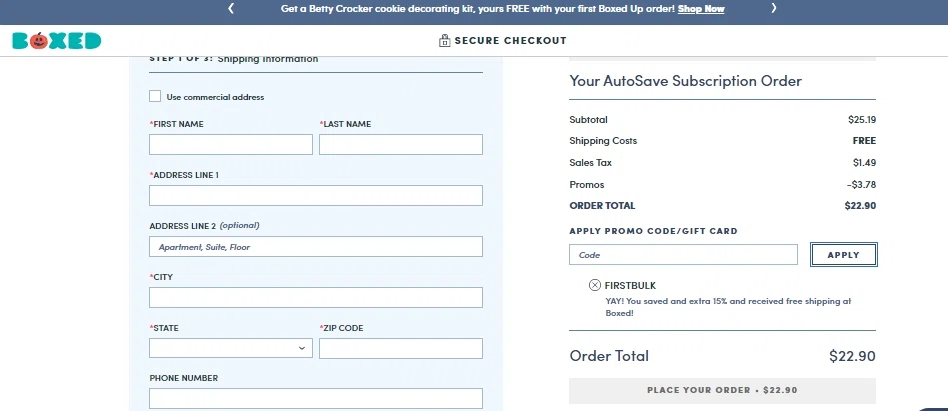 Boxed Promo Codes - 10% Off + Free Ship Coupons Dec 2025