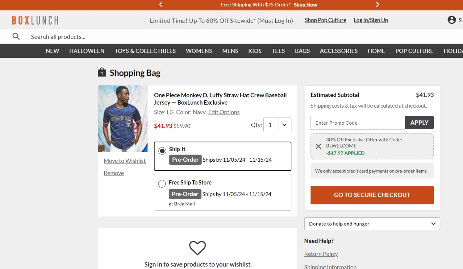 BoxLunch Promo Codes & Black Friday 2024 Deals - 25% Off