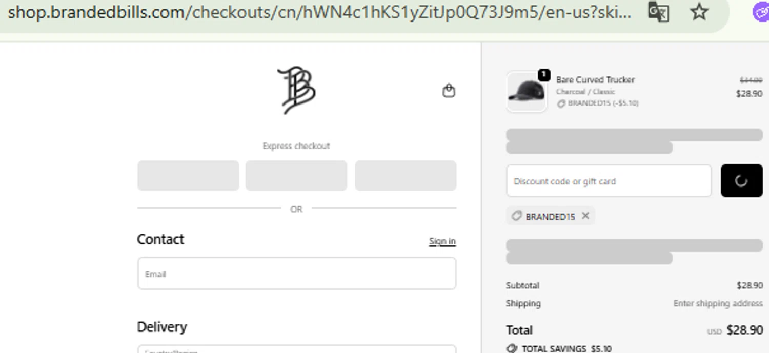 Branded Bills Promo Codes - 20% Off (7 Verified) Nov 2025