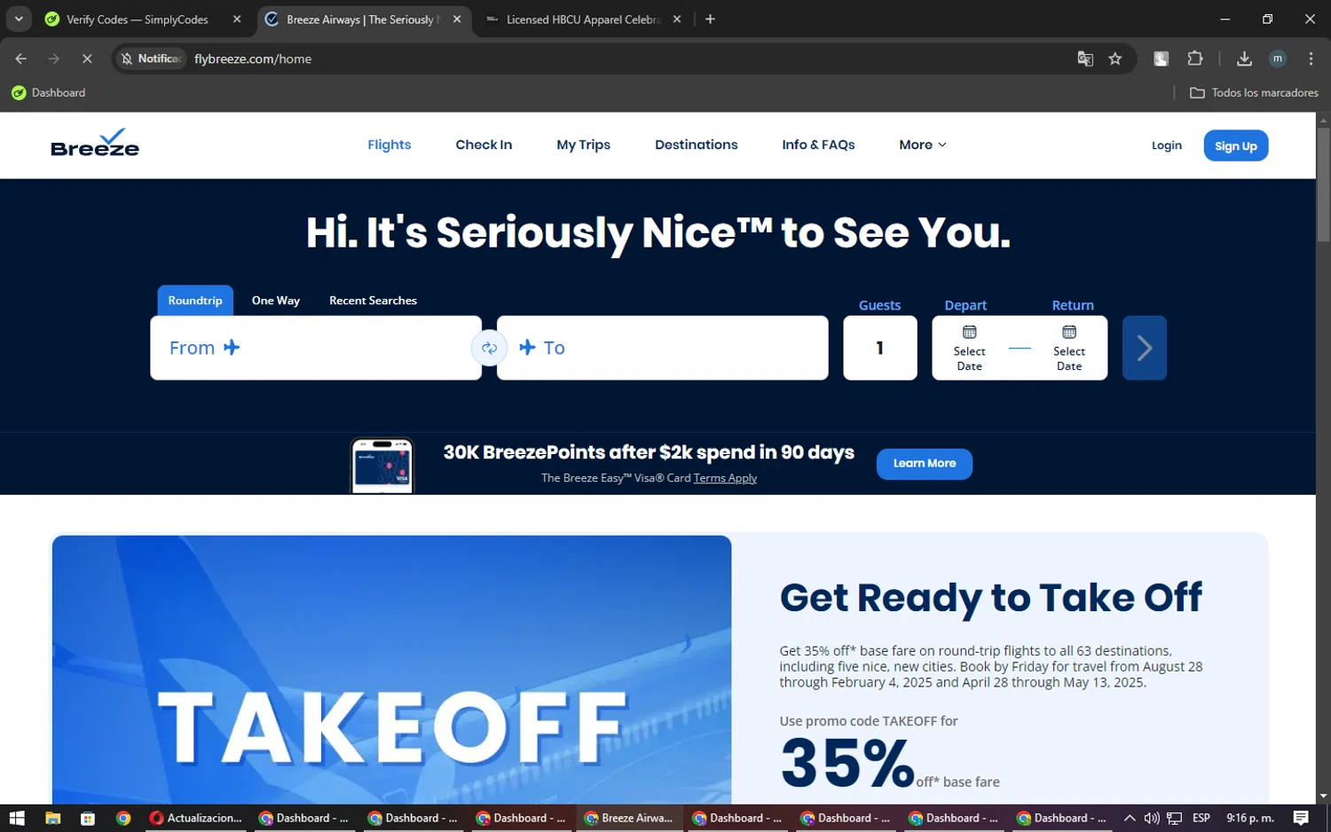 Breeze Airways Promo Codes - 45% Off | September 2024