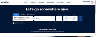 Breeze Airways Promo Codes (2 Verified) - 50% Off Feb 2025