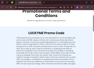 Breeze Airways Promo Codes (3 Verified) - 50% Off Mar 2025