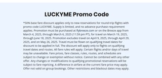 Breeze Airways Promo Codes (2 Verified) - 40% Off Apr 2025