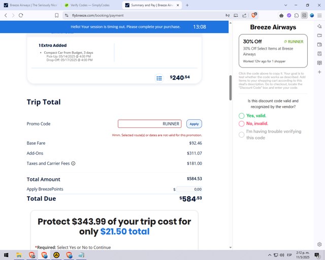Breeze Airways Promo Codes (5 Verified) - 35% Off Jun 2025