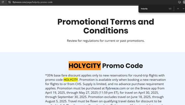 Breeze Airways Promo Codes (5 Verified) - 35% Off Jun 2025