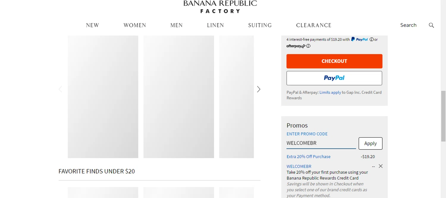 Banana Republic Factory Promo Codes – 20% Off | July 2024