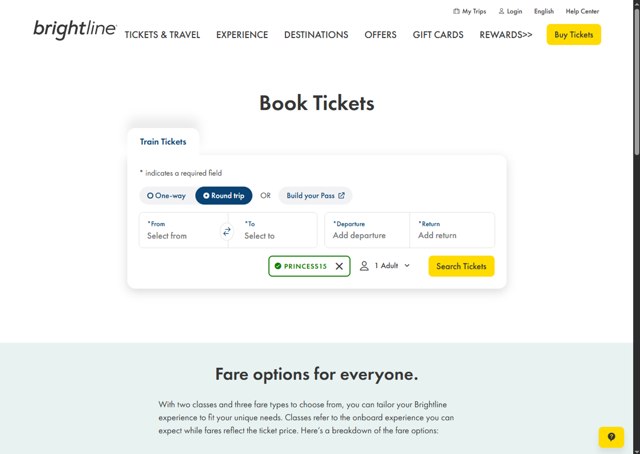 Brightline Trains Promo Code (4 Verified) - 30% Off May 2025