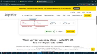Brightline Trains Promo Code (3 Verified) - 35% Off Mar 2025