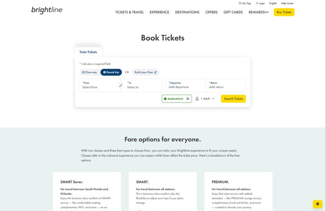 Brightline Trains Promo Code (4 Verified) - 35% Off May 2025