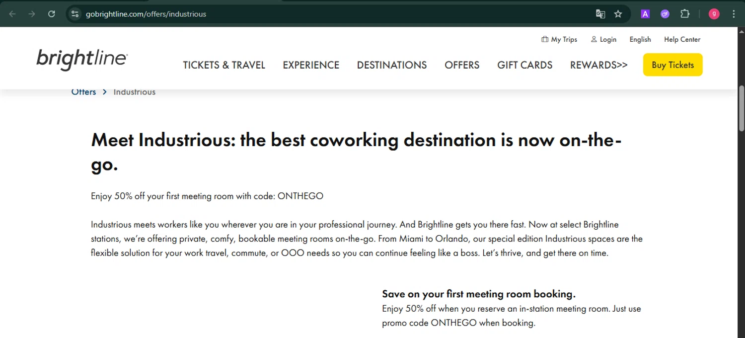 Brightline Trains Promo Code (3 Verified) - 50% Off Oct 2025