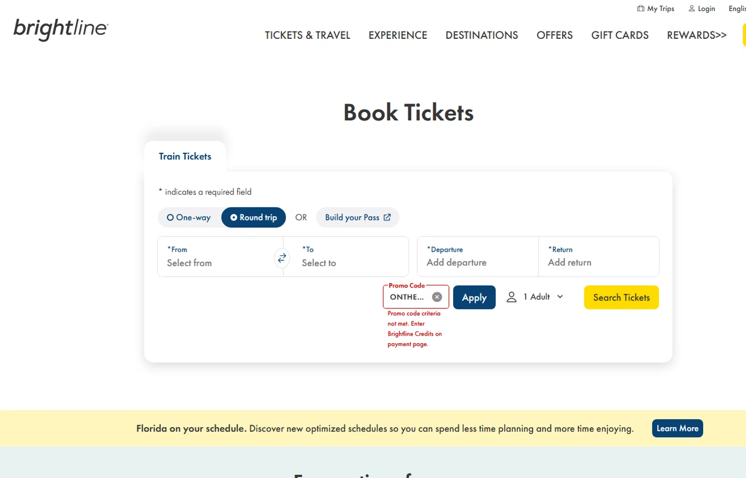 Brightline Trains Promo Code (5 Verified) - 50% Off Nov 2025