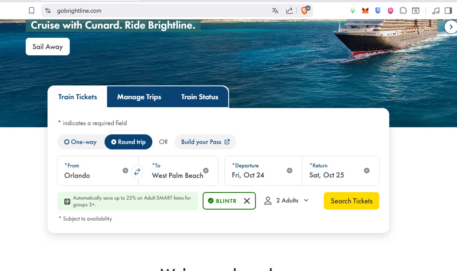 Brightline Trains Promo Code (5 Verified) - 50% Off Nov 2025