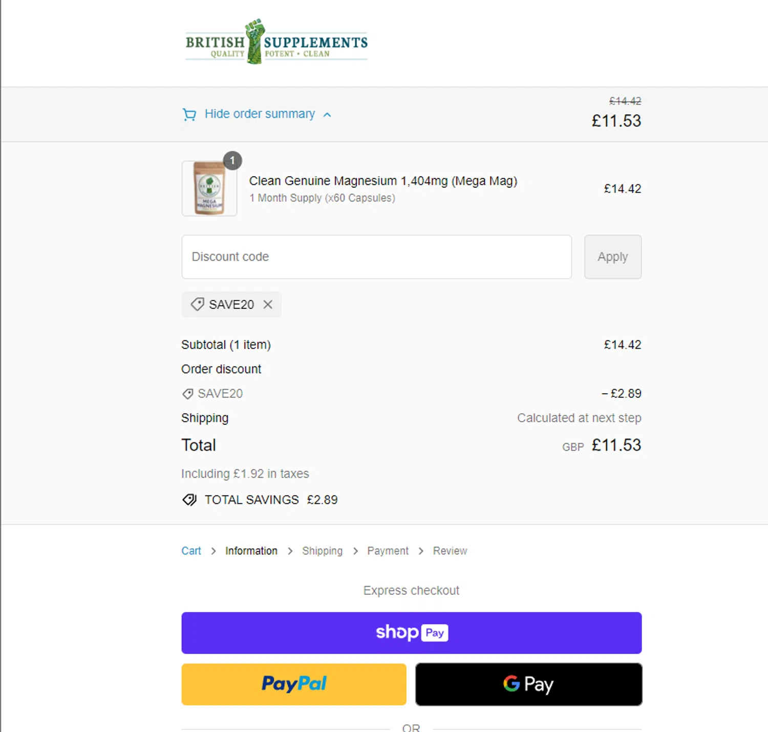 British Supplements Discount Codes - 20% Off | October 2024