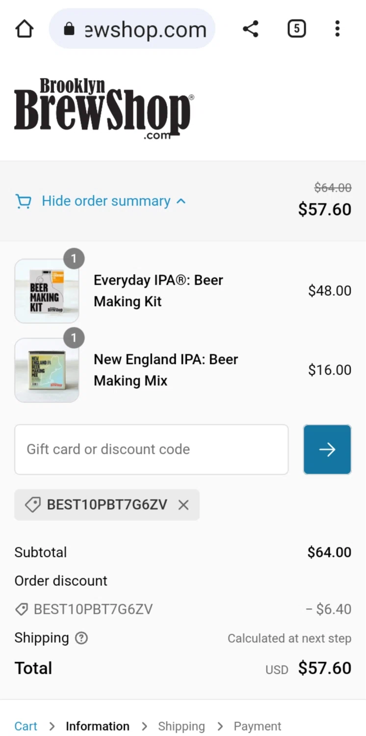 Brooklyn Brew Shop Promo Codes - 20% Off | December 2024