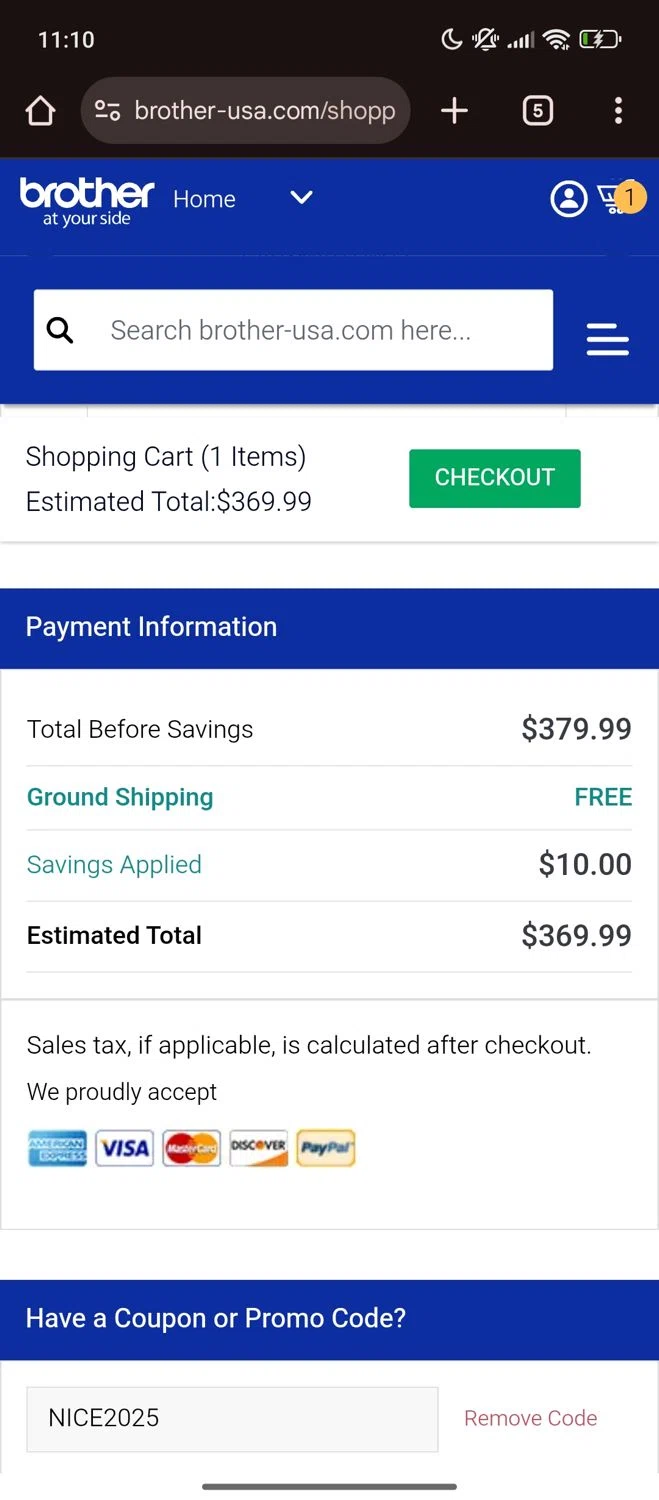 Brother Discount Codes - 10% Off (6 Verified) Oct 2025