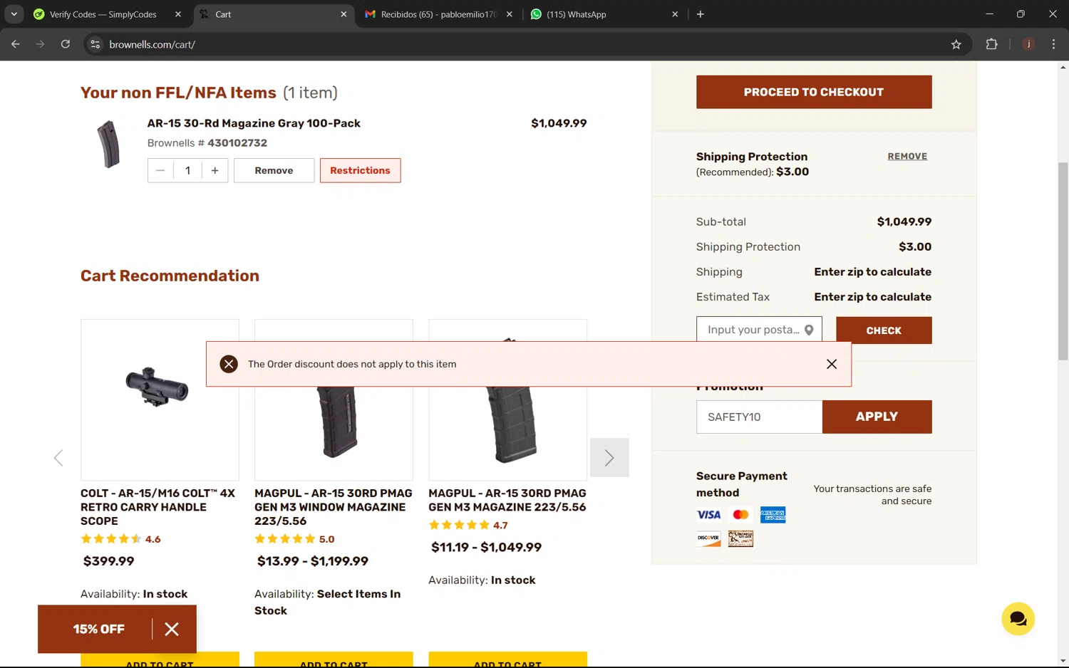 Brownells Coupon Codes - 15% Off | September 2024