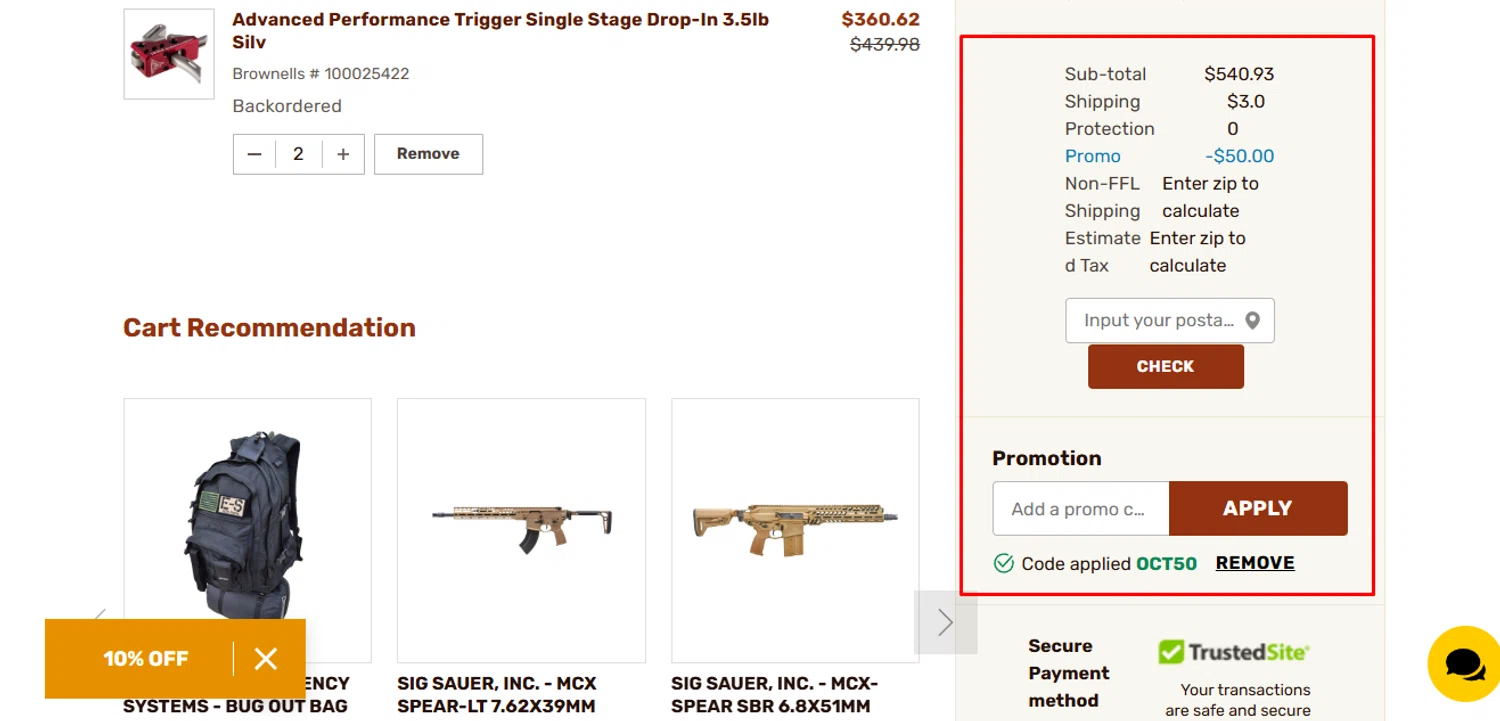 Brownells Promo Codes (33 Verified) - $50 Off Nov 2025