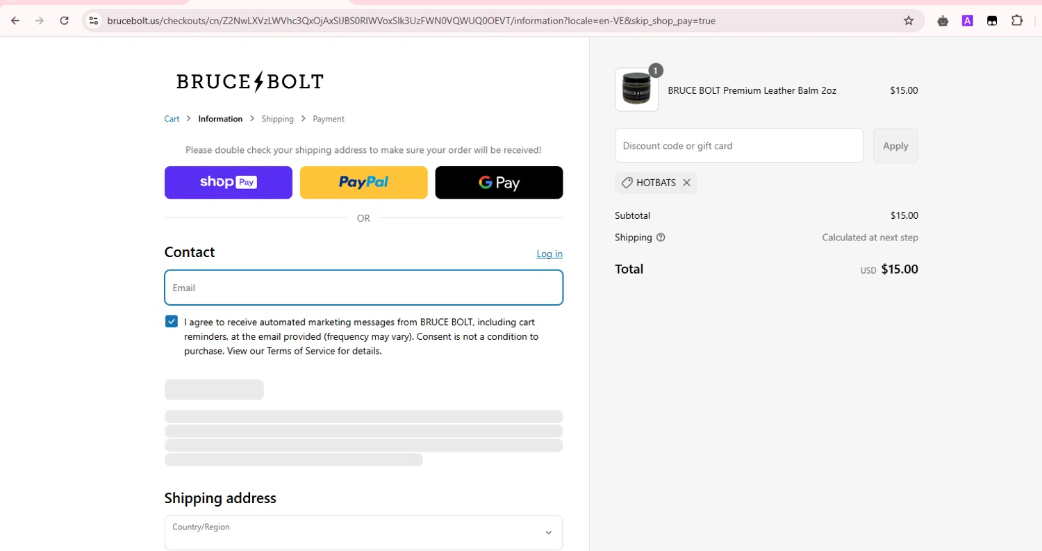 BRUCE BOLT Promo Codes (9 Verified) - 10% Off May 2025