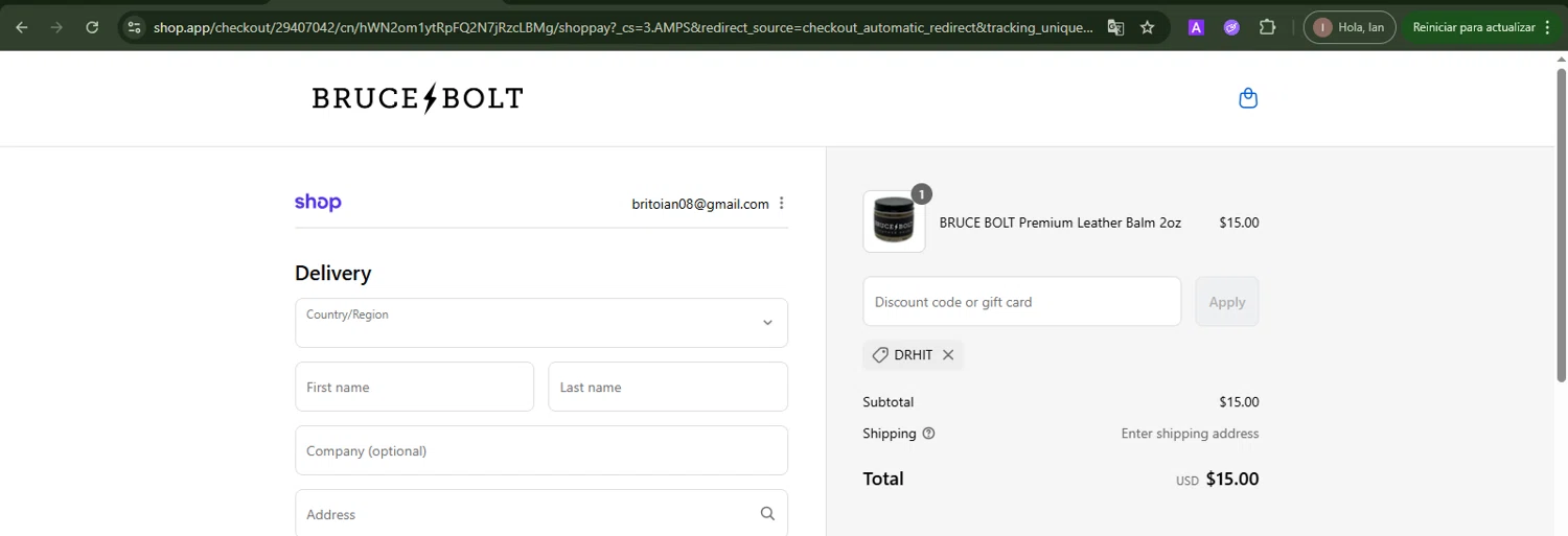 BRUCE BOLT Promo Codes - 10% Off (38 Verified) Dec 2025