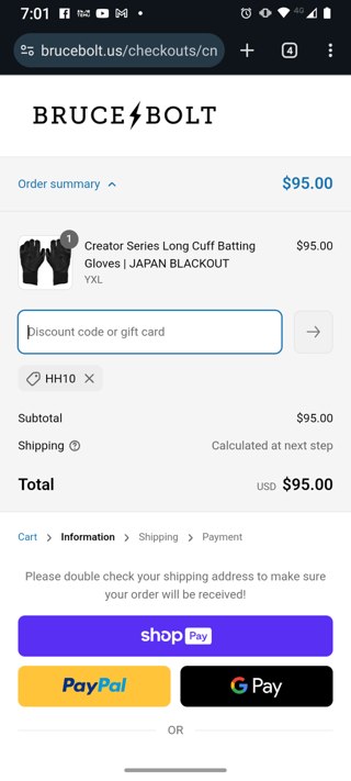 BRUCE BOLT Discount Codes (9 Verified) - 10% Off Mar 2025