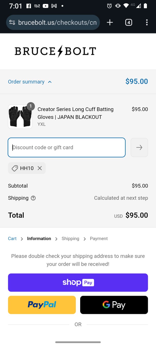 BRUCE BOLT Discount Codes (9 Verified) - 10% Off Mar 2025