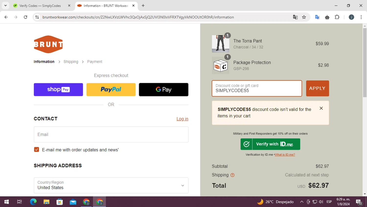 Brunt Workwear Discount Codes & Black Friday 2024 Deals - $5 Off