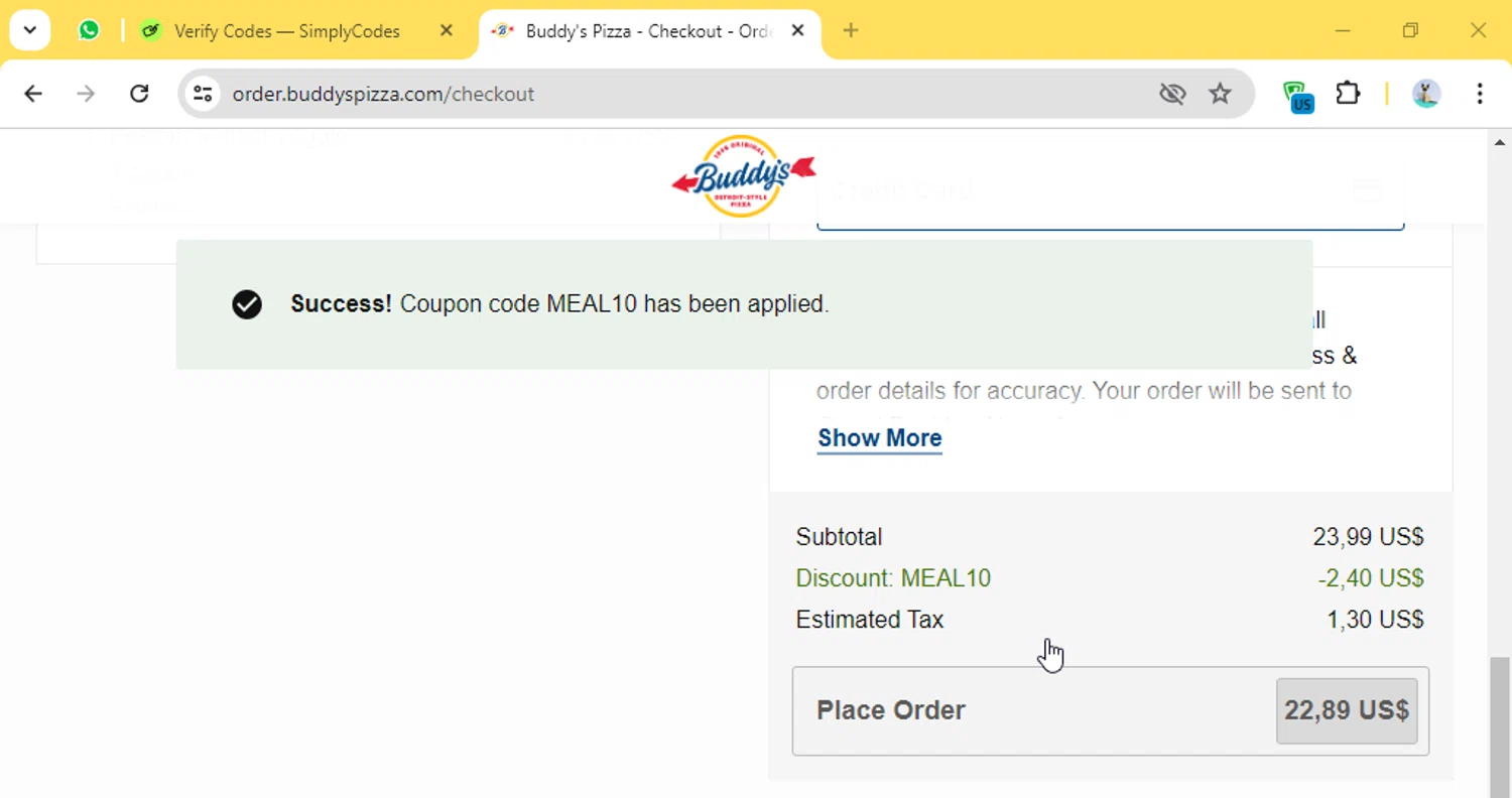 Buddy's Pizza Promo Codes (3 Verified) - Sitewide Jan 2025