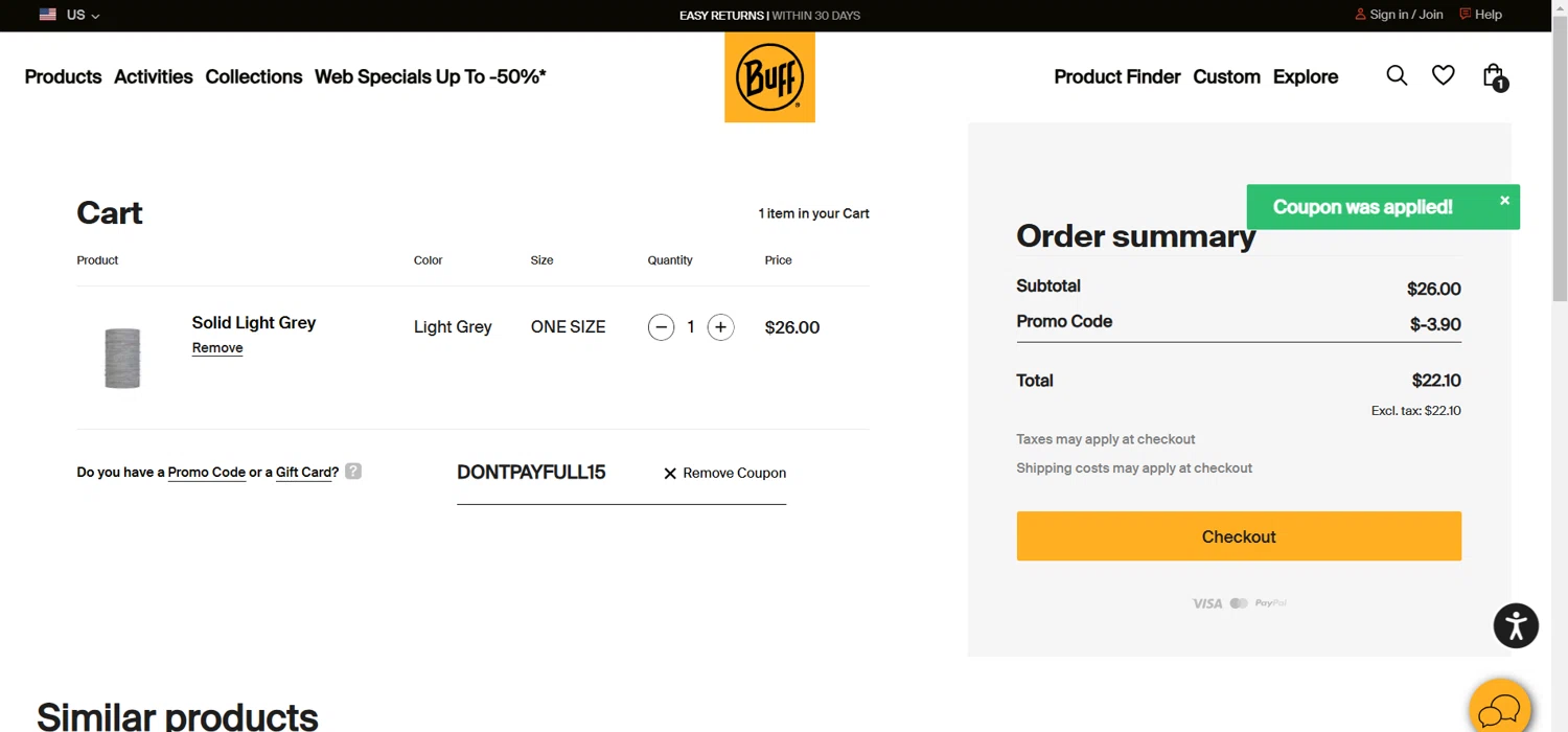 Buff Promo Codes (1 Verified) - 15% Off Sitewide Mar 2025