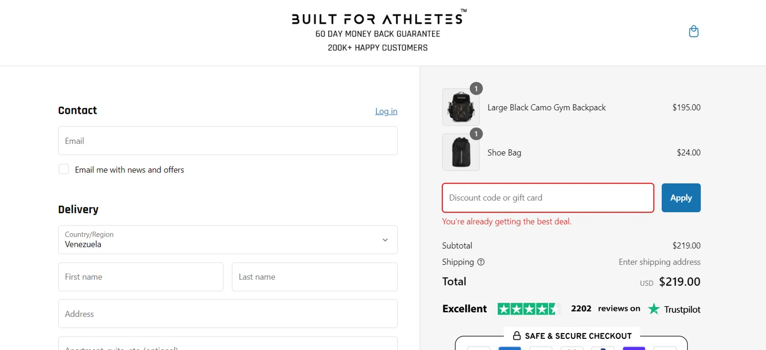 Built for Athletes Promo Codes – 20% Off | July 2024