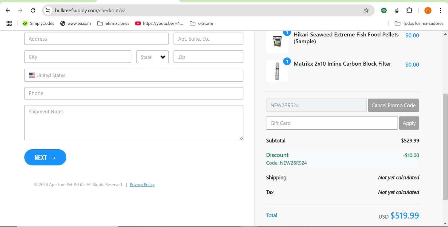 Bulk Reef Supply Promo Codes - $10 Off | December 2024