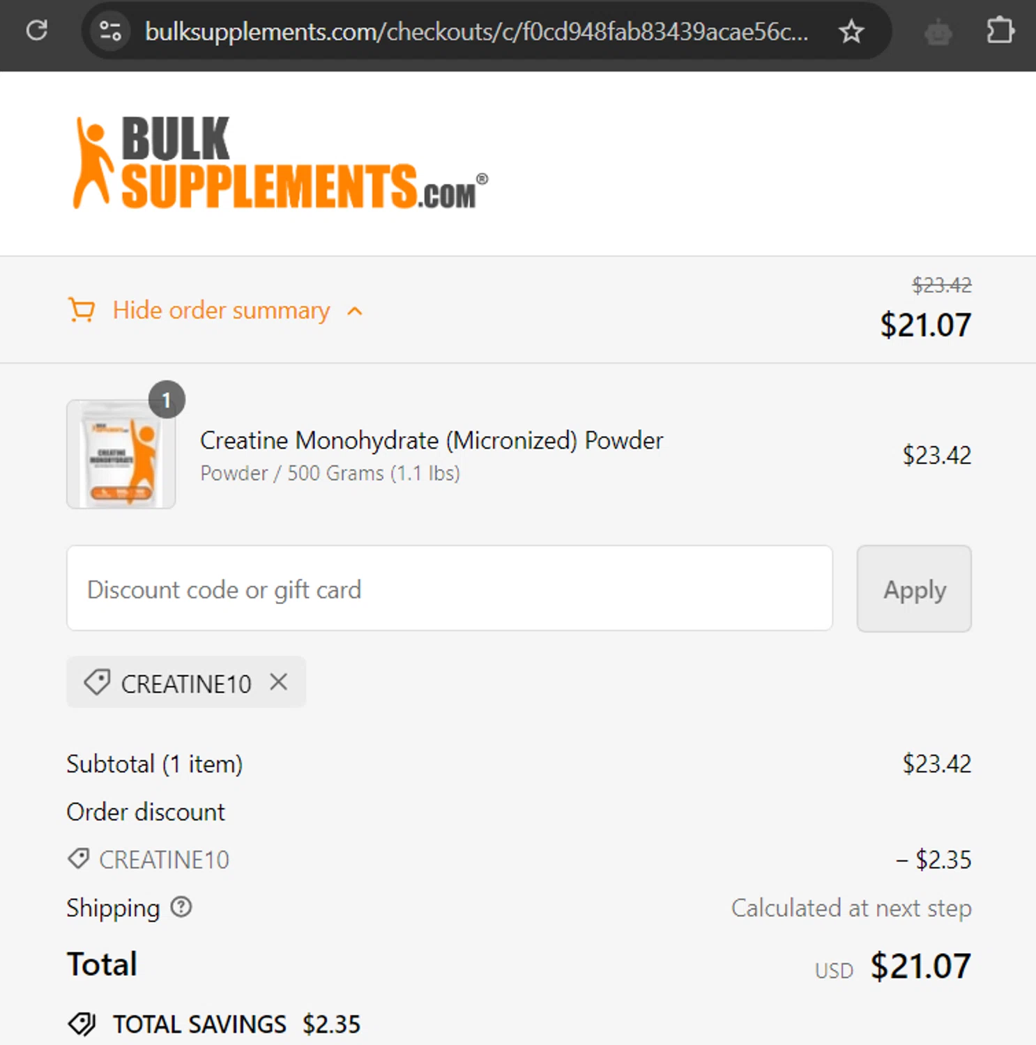 BulkSupplements.com Coupons - 10% Off | September 2024