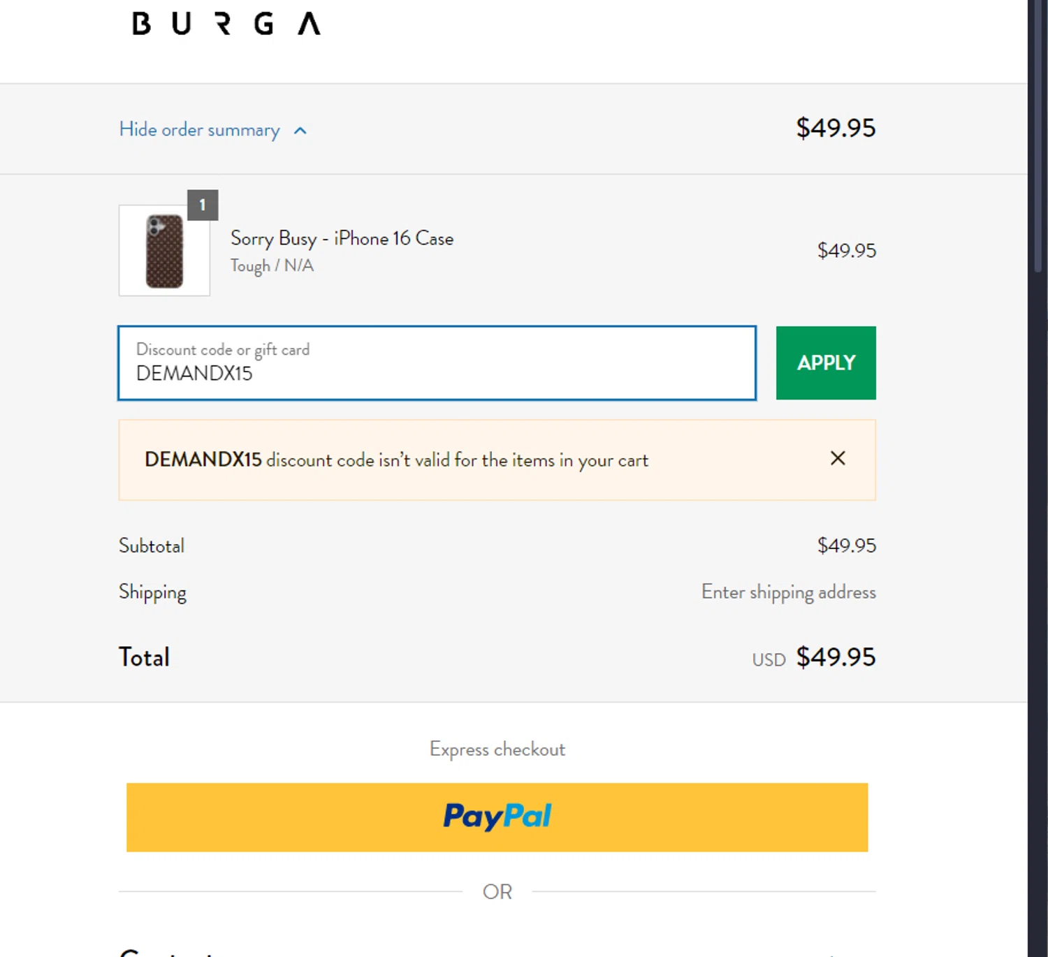 BURGA Discount Codes - 15% Off | October 2024