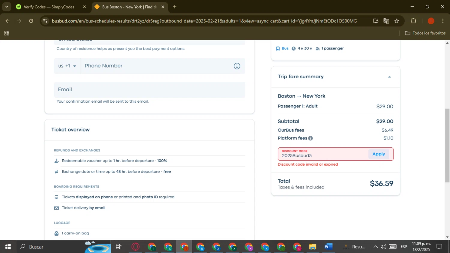 Busbud Promo Codes - $5 Off (2 Verified) Dec 2025
