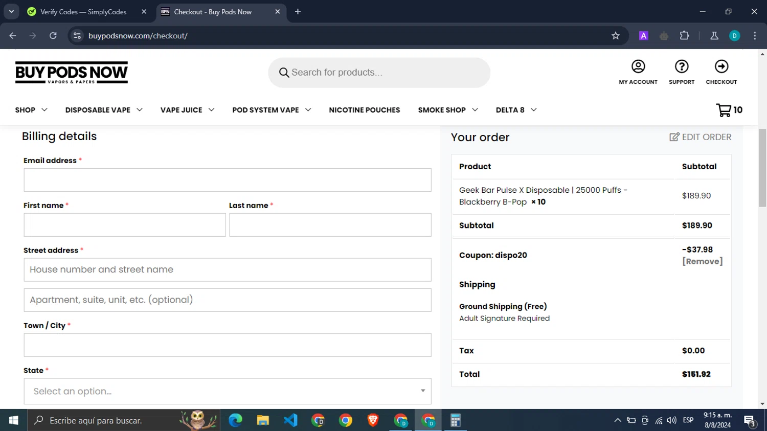 Buy Pods Now Coupons - 10% Off | September 2024