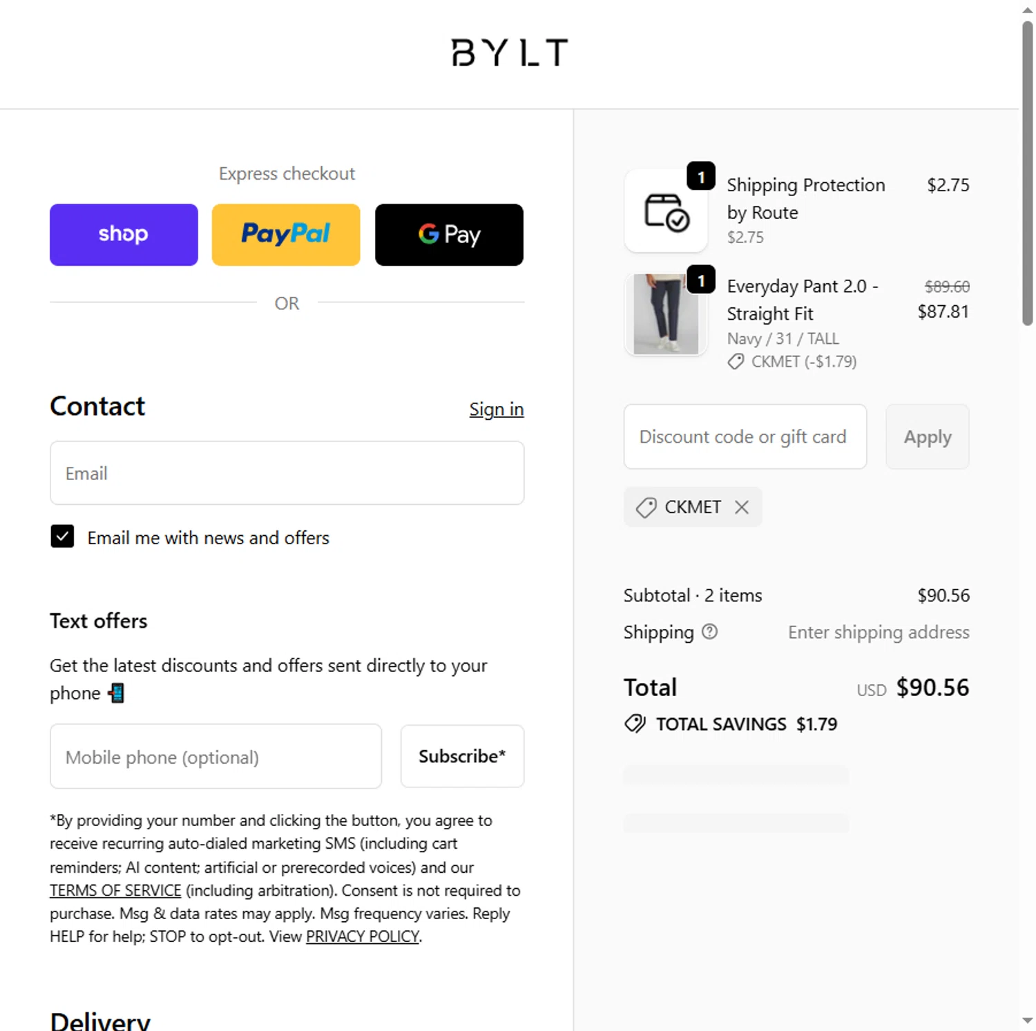 BYLT Basics Promo Codes - 25% Off (27 Verified) Mar 2026