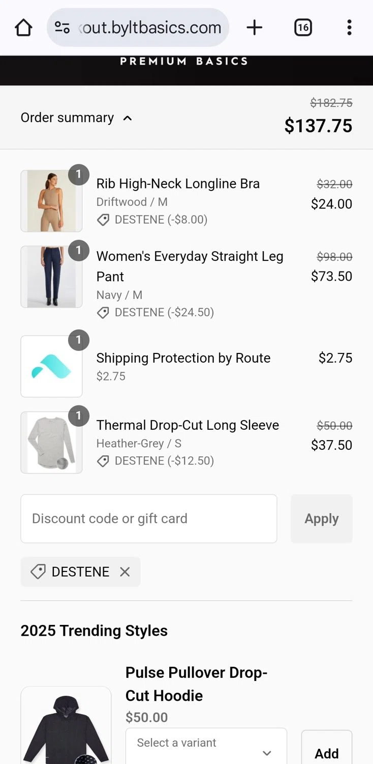 BYLT Basics Coupon Codes (17 Verified) - 25% Off Jan 2025