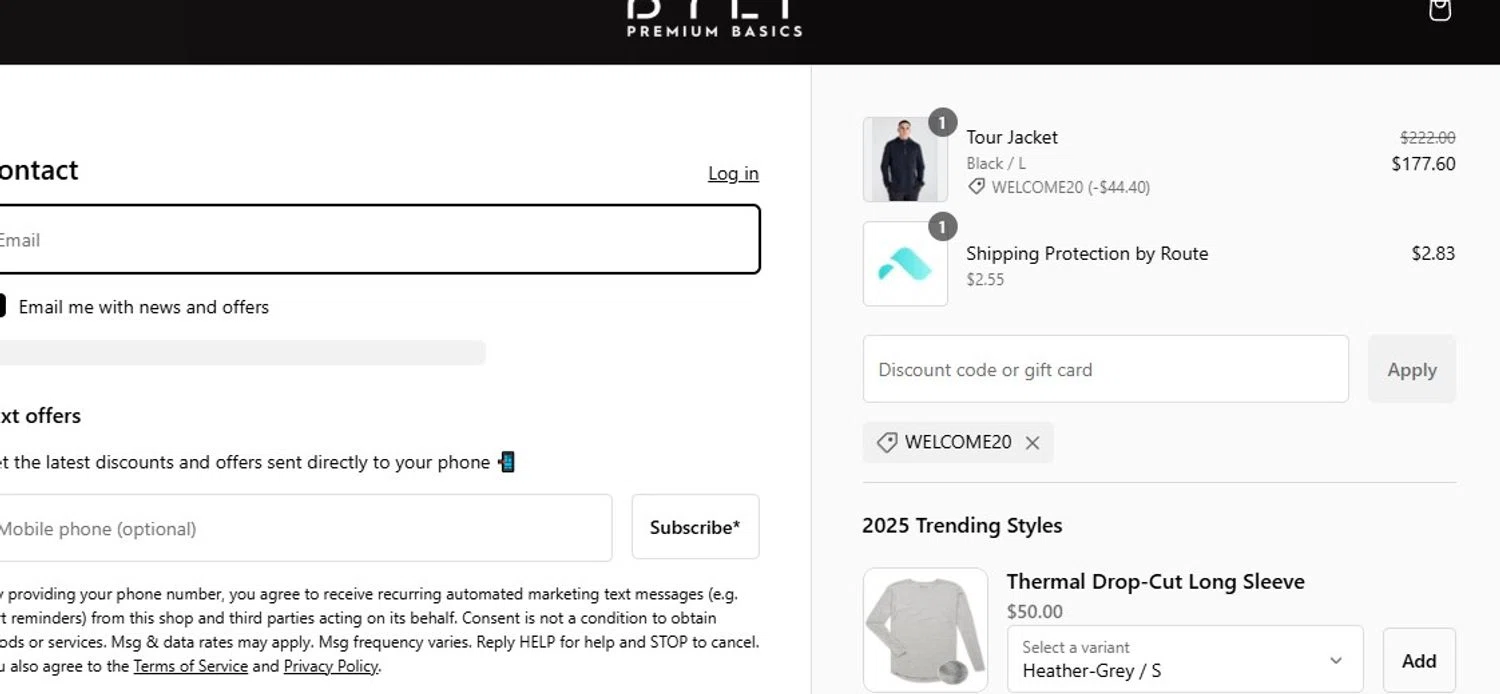 BYLT Basics Coupon Codes - 20% Off | January 2025