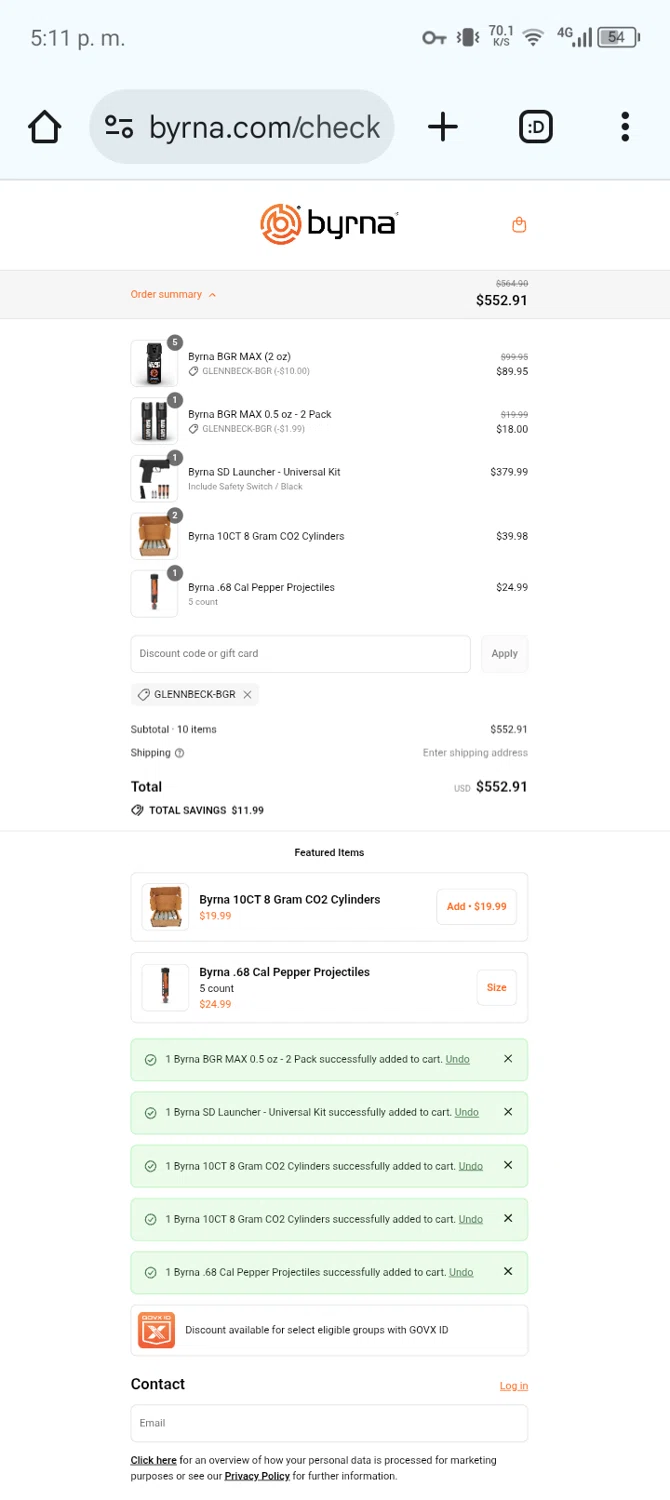 Byrna Discount Codes - 10% Off (13 Verified) Oct 2025