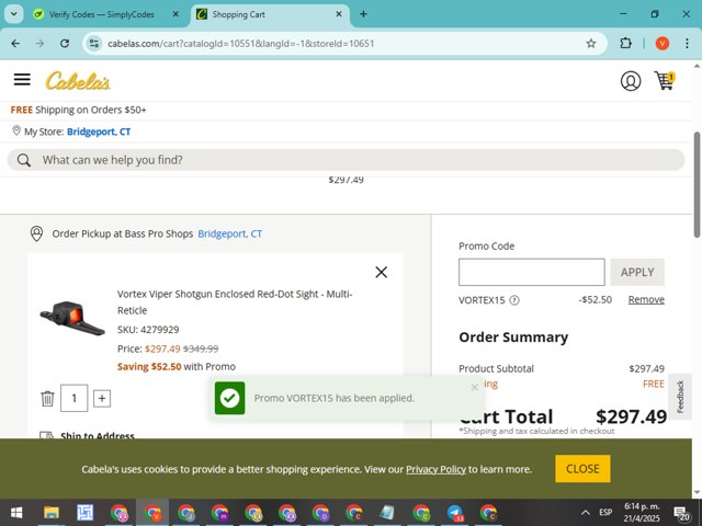 Cabelas Discount Codes - 15% Off (1 Verified) Jun 2025