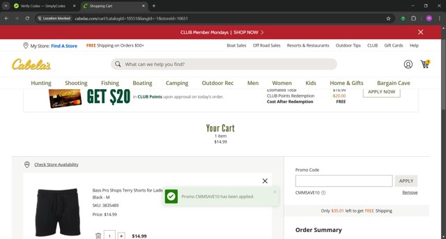 Cabelas Promo Codes - 15% Off | January 2025