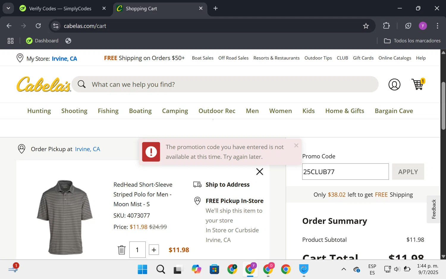 Cabelas Promo Codes - 10% Off Coupons Aug 2025
