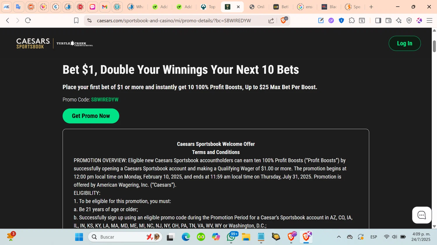 Caesars Rewards Promo Codes - 20% Off Oct 2025