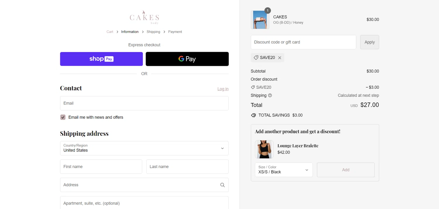 CAKES body Promo Codes – 20% Off | May 2024