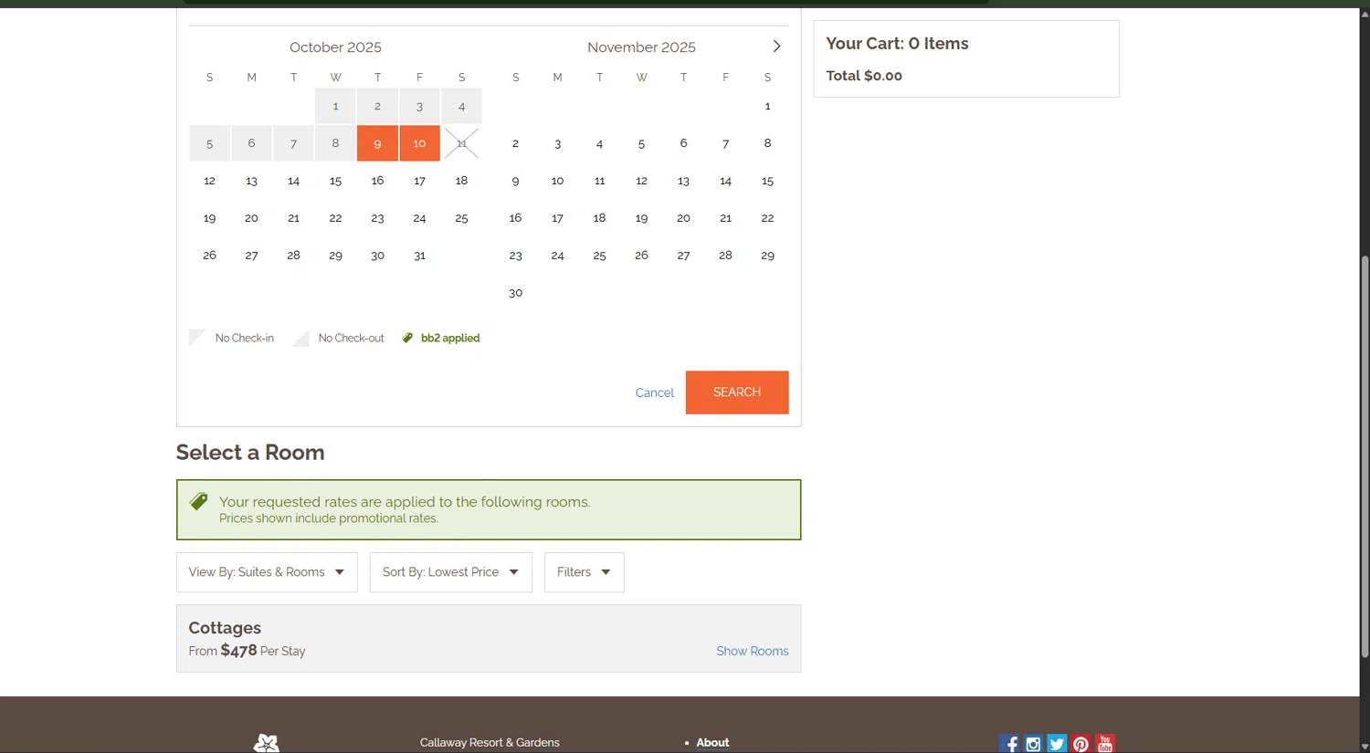 Callaway Gardens Promo Codes - $50 Off Nov 2025