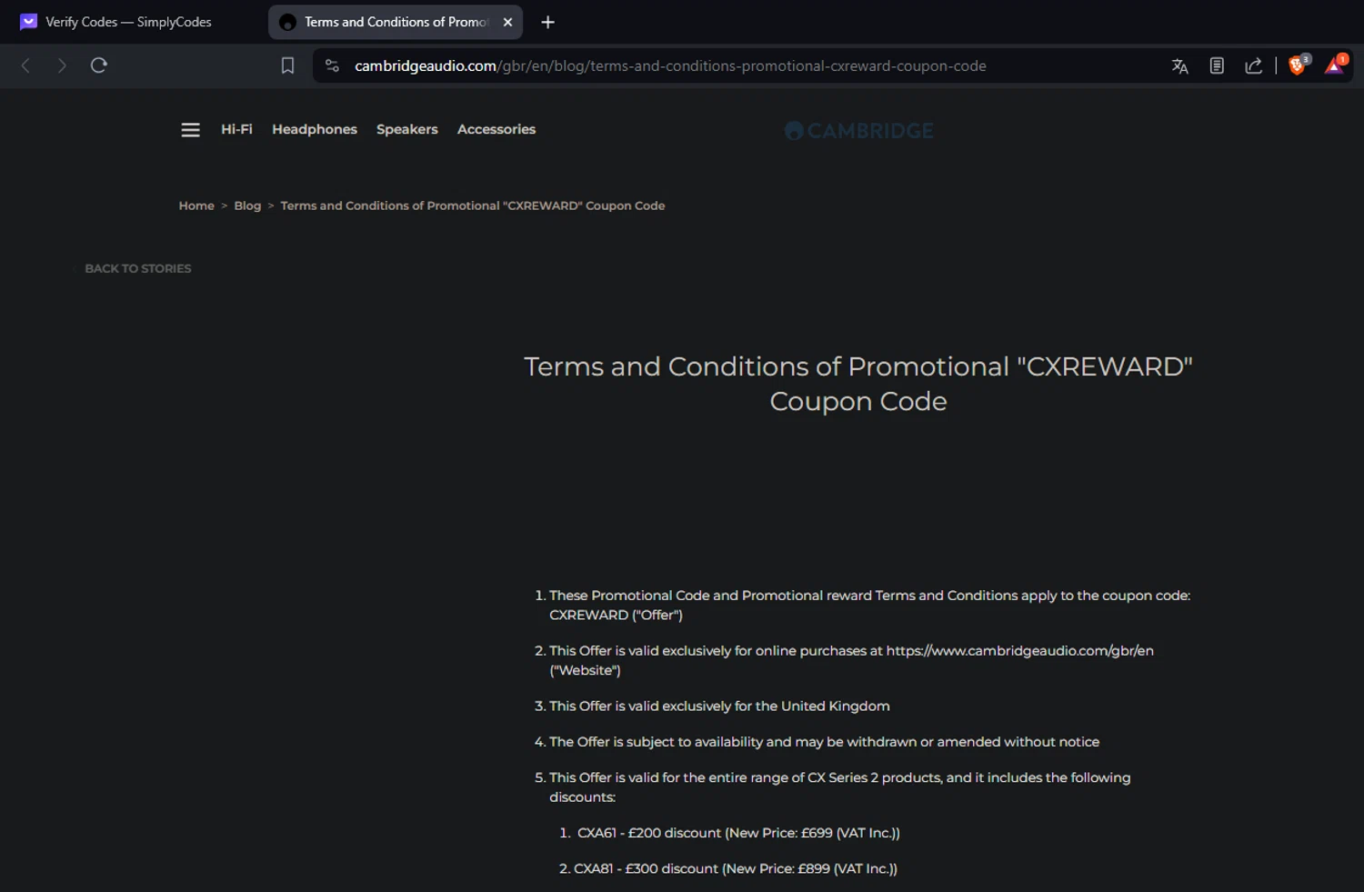 Cambridge Audio Promo Codes - $40 Off Coupons Jun 2026